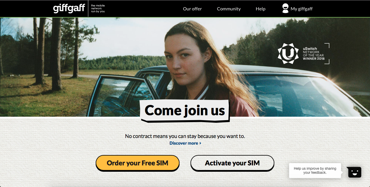 Cómo conseguir tu tarjeta Giff Gaff paso a paso